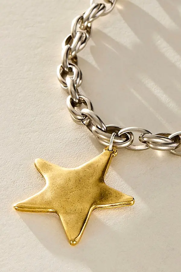 BRACHA Star Shine Pendant Necklace - Two-tone