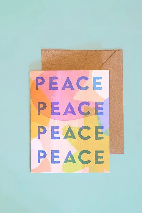 SUPRA ENDURA Holiday Peace Card Set 12 Pack - Multicolor