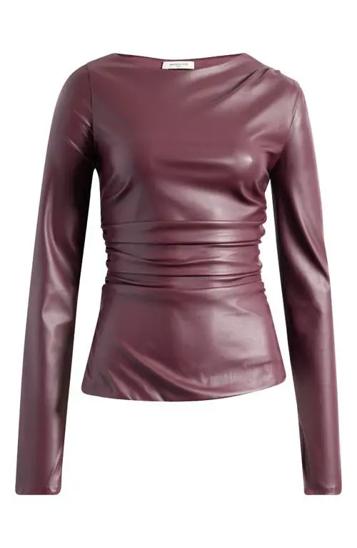 MISTRESS ROCKS Faux Leather Top