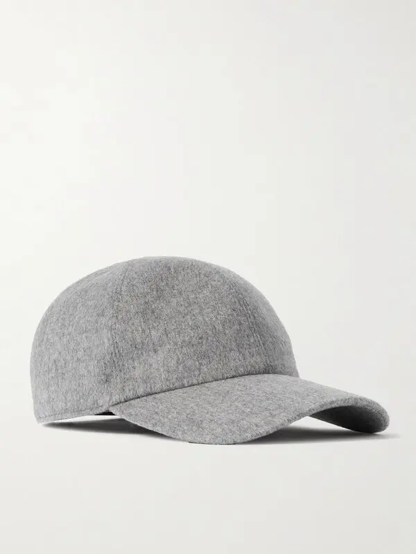 Loro Piana Ivy Cashmere Baseball Cap - Gray