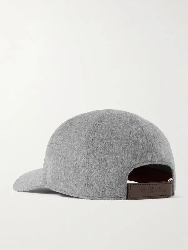 Loro Piana Ivy Cashmere Baseball Cap - Gray