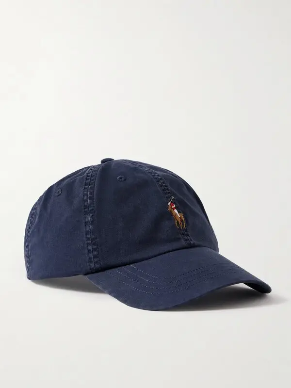 Polo Ralph Lauren Logo-embroidered Cotton-blend Twill Baseball Cap - Blue