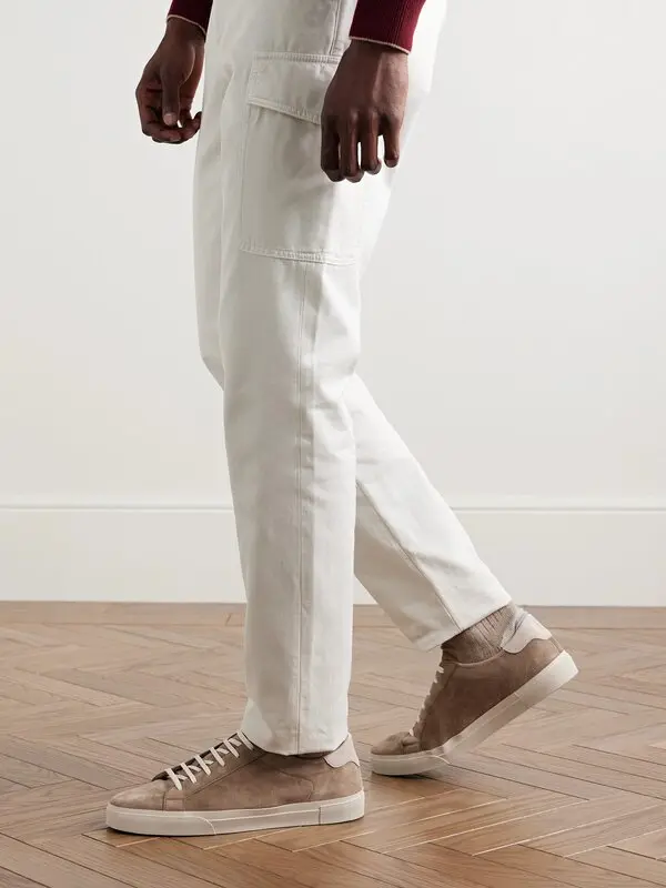 Brunello Cucinelli Vulky Suede Sneakers - Neutrals