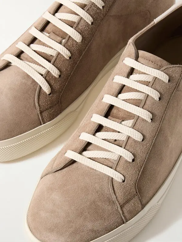 Brunello Cucinelli Vulky Suede Sneakers - Neutrals
