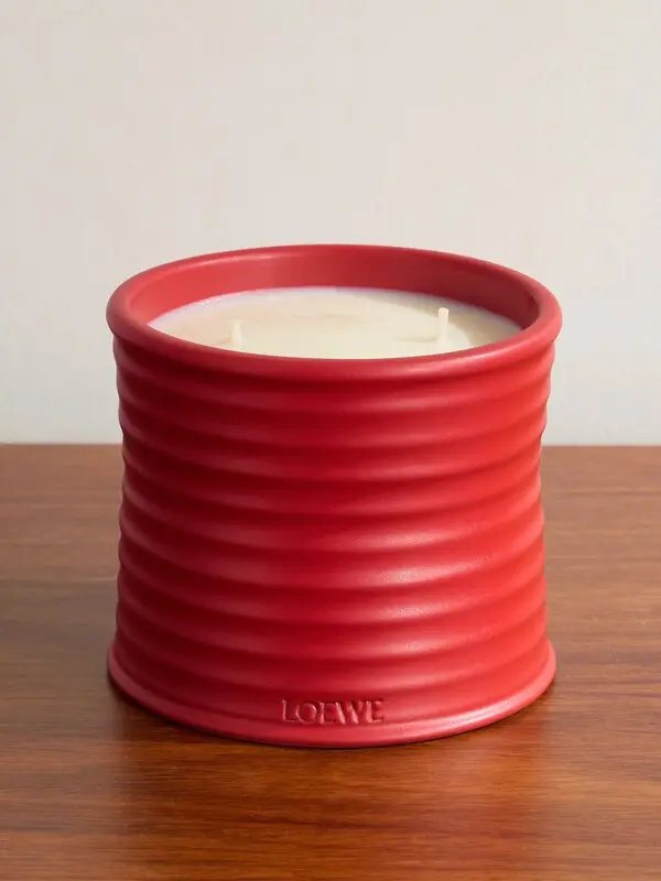 LOEWE PERFUMES Tomato Leaves Medium Scented Candle, 610g - Red