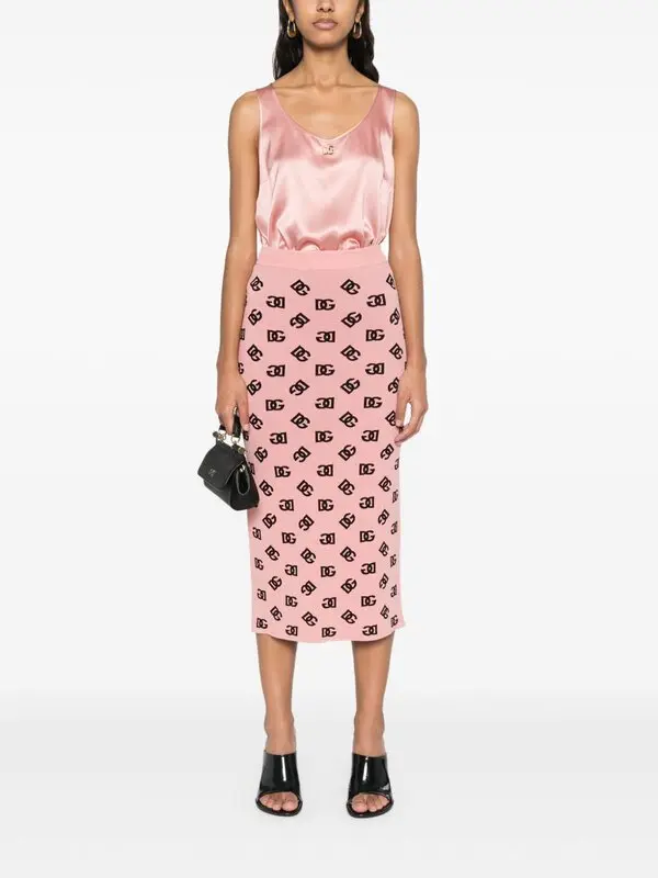 Dolce & Gabbana Jacquard Pencil Skirt