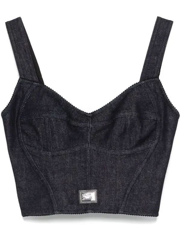Dolce & Gabbana Denim Corset Top