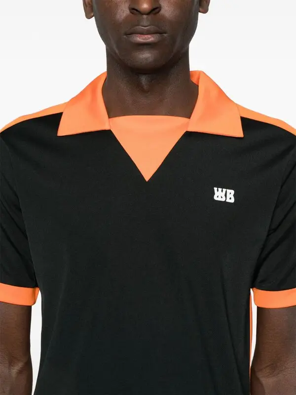 WALES BONNER Home Polo Shirt - Black