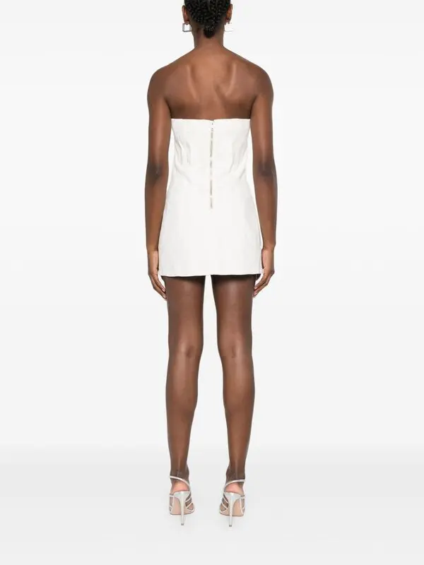 white christmas dresses Richelle Denim Strapless Mini Dress – Madida Clothing main image 0