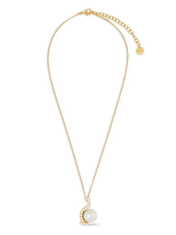 FERRAGAMO Pearl Pendant Necklace - Gold