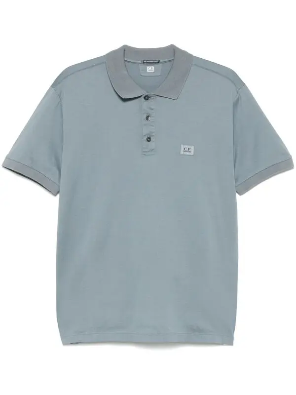 C.P. COMPANY Logo-patch Polo Shirt