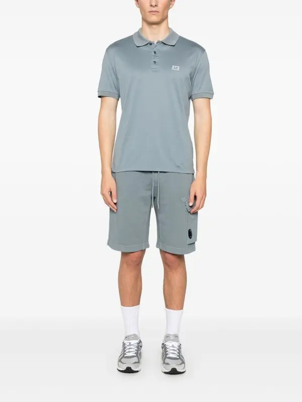 C.P. COMPANY Logo-patch Polo Shirt
