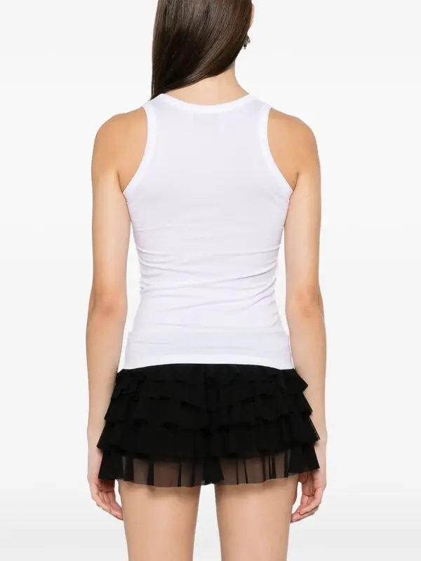 Coperni Logo-embroidered Tank Top - White