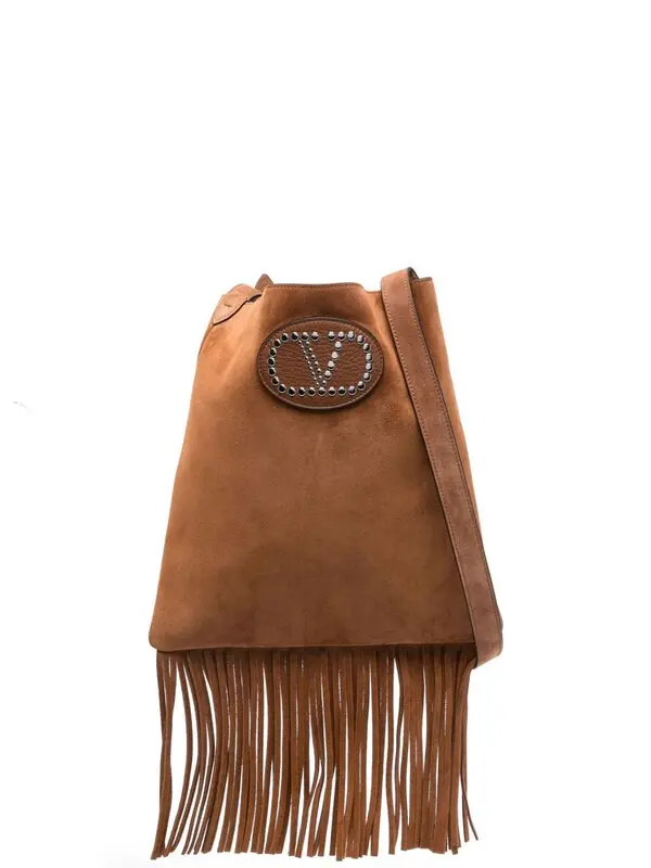 Valentino Garavani Vlogo Messenger Bag - Brown