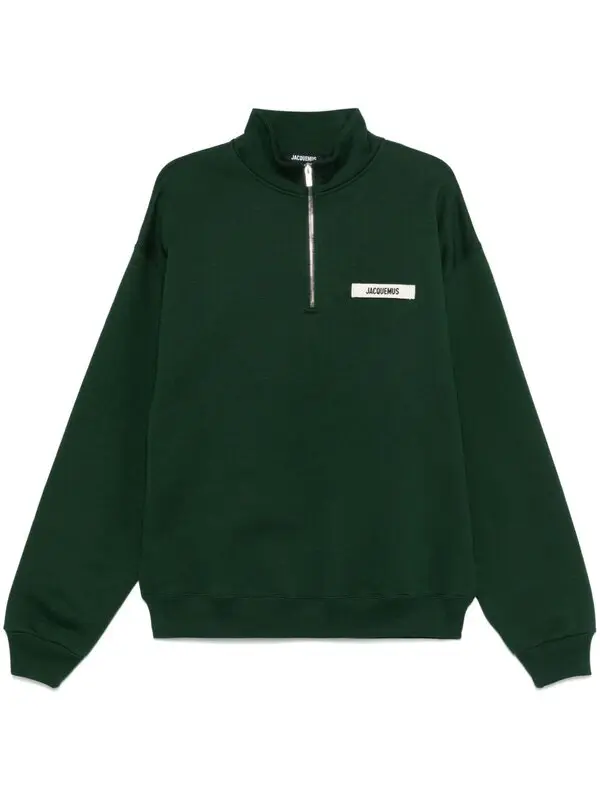 Jacquemus The Gros Grain Sweatshirt - Green