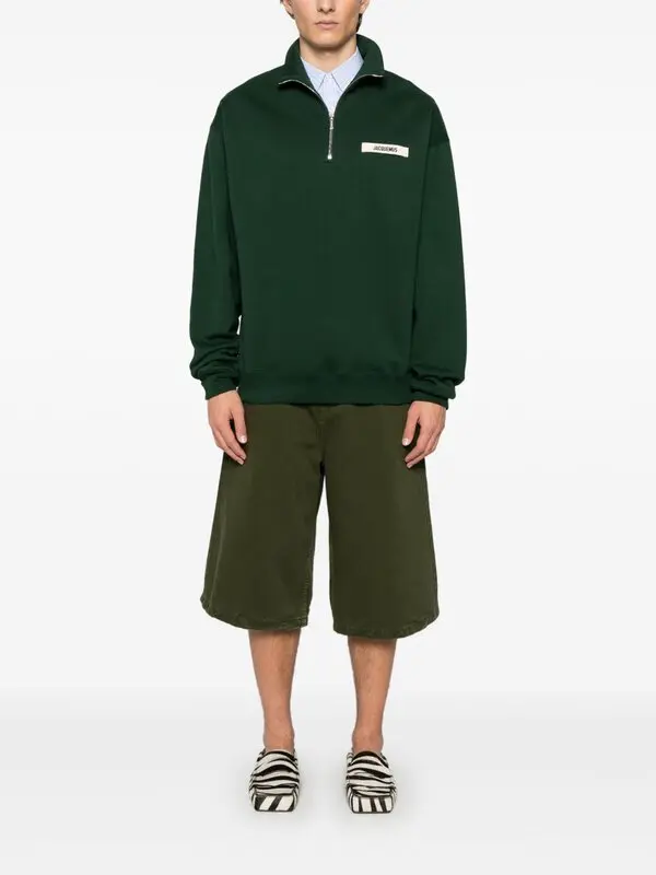 Jacquemus The Gros Grain Sweatshirt - Green