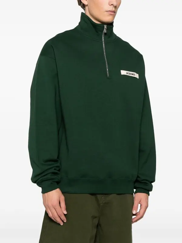 Jacquemus The Gros Grain Sweatshirt - Green