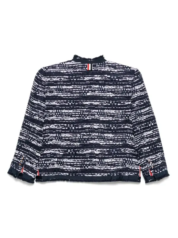Thom Browne Tweed Jacket - Blue