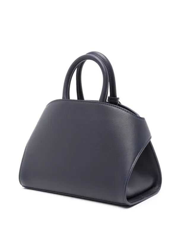 FERRAGAMO Extra-small Hug Leather Tote Bag - Blue