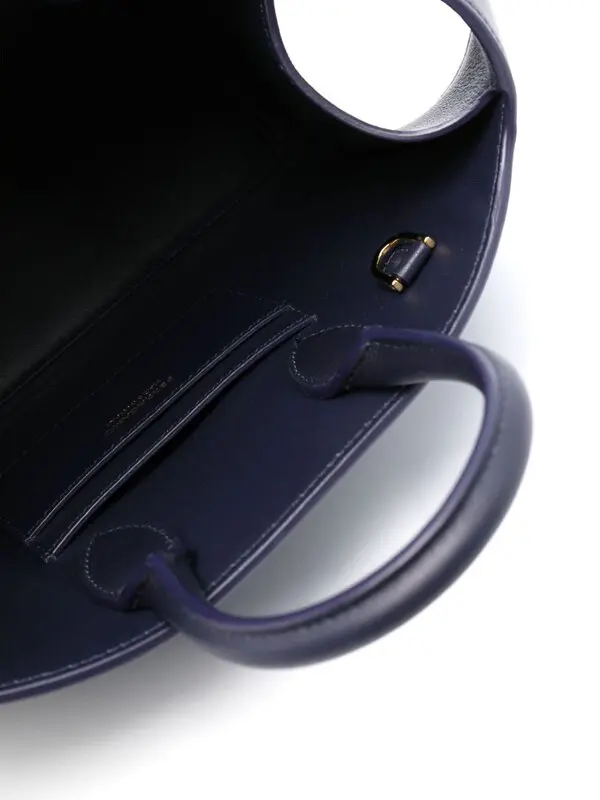 FERRAGAMO Extra-small Hug Leather Tote Bag - Blue