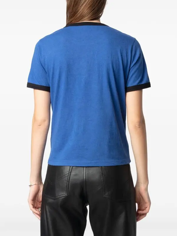 Zadig&Voltaire Crystal-embellished T-shirt - Blue
