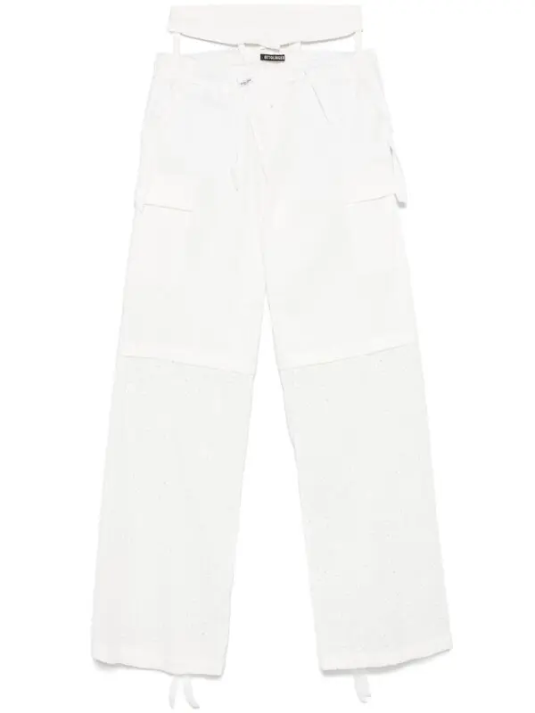 Ottolinger Baggy Cargo Trousers - White