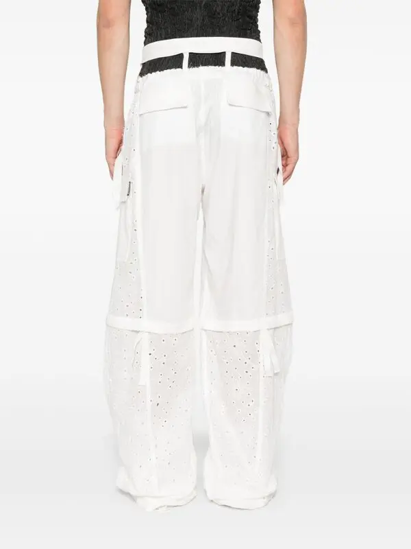 Ottolinger Baggy Cargo Trousers - White