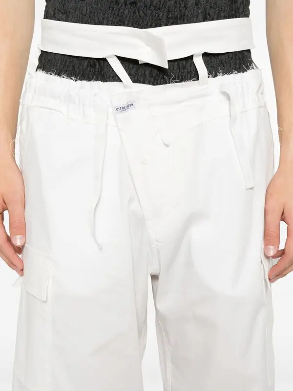 Ottolinger Baggy Cargo Trousers - White