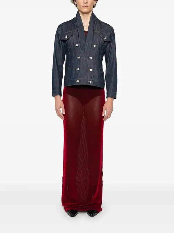 Burc Akyol Open Heart Denim Jacket