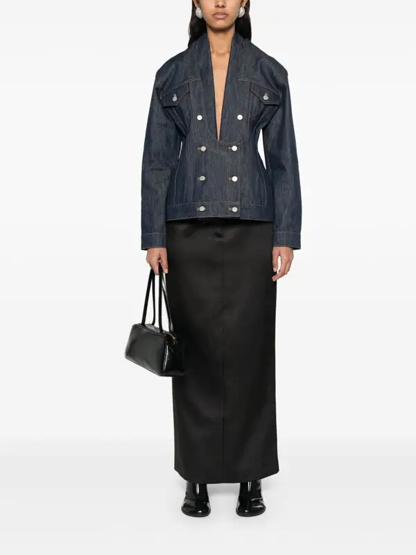 Burc Akyol Open Heart Denim Jacket