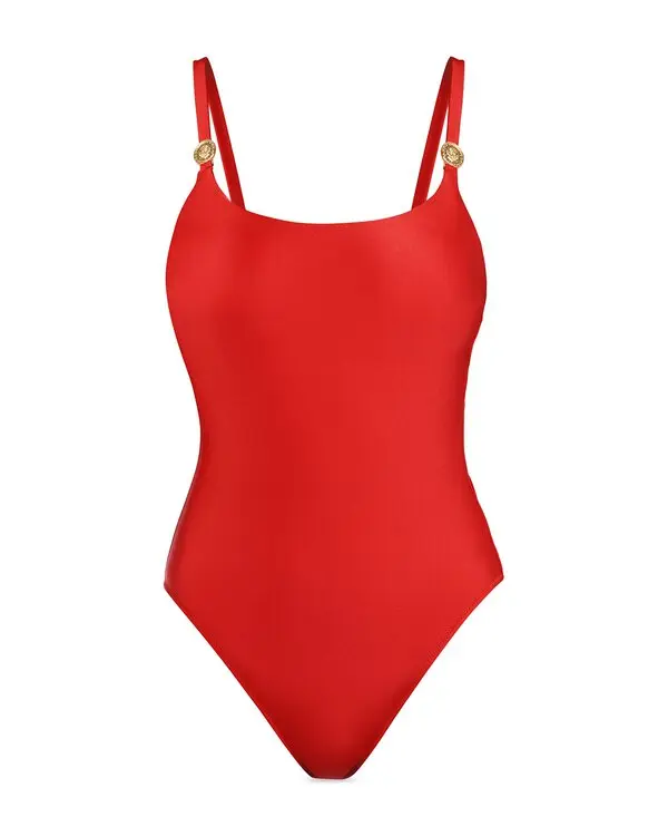 L'Agence Remi Shimmer One-piece Swimsuit - Rouge