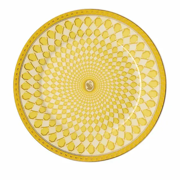 ROSENTHAL Swarovski Signum 7 Plate - Yellow