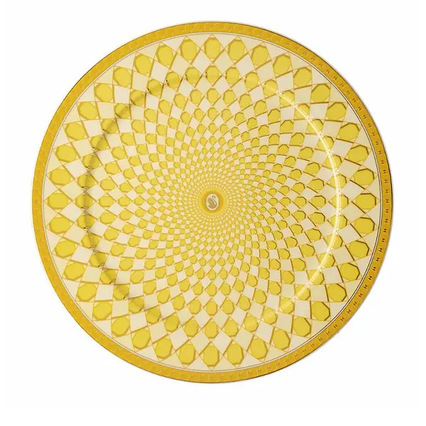 ROSENTHAL Swarovski Signum Service Plate 13 - Yellow