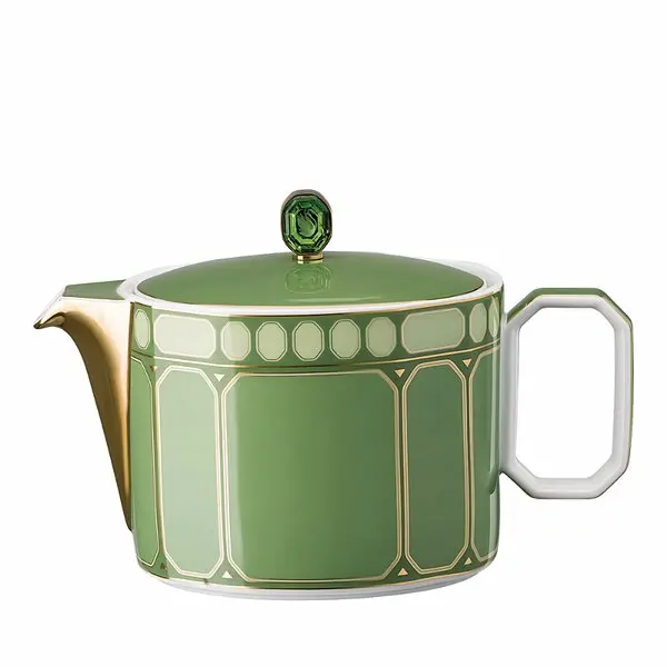 ROSENTHAL Swarovski Signum Tea Pot Small 25 Oz. Fern - Green