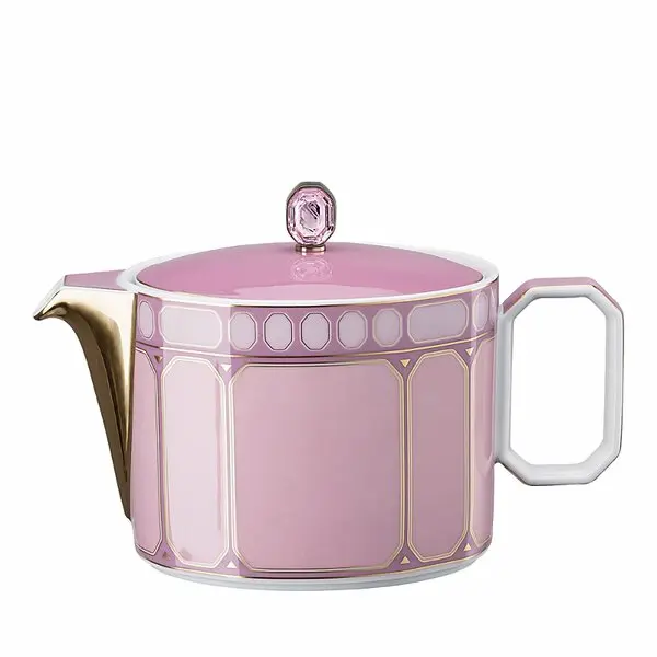 ROSENTHAL Swarovski Signum Small 25 Oz. Teapot - Pink