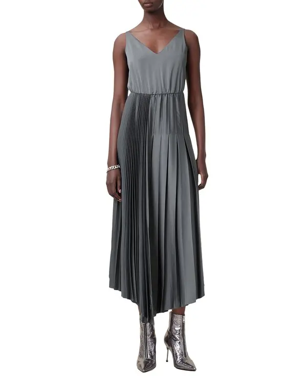 allsaints adriana sweater & pleated dress ALLSAINTS Adriana Sweater & Pleated Dress