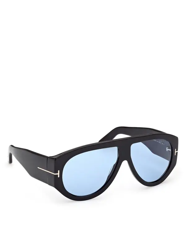 TOM FORD Pilot Sunglasses - Black/blue