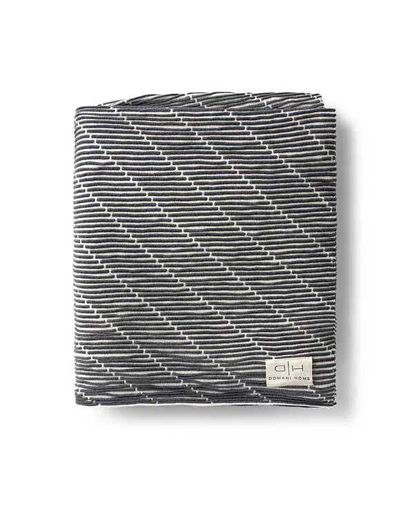 DOMANI HOME Linear Throw Blanket - Black