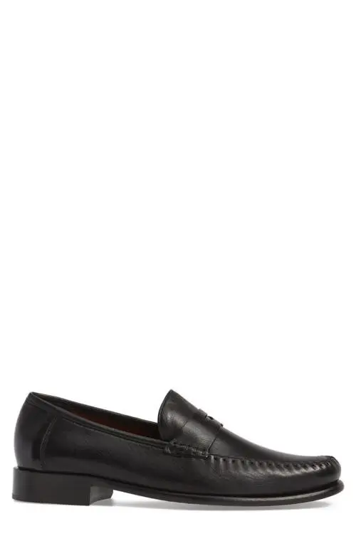 Robert Zur Etro Penny Loafer - Black Leather