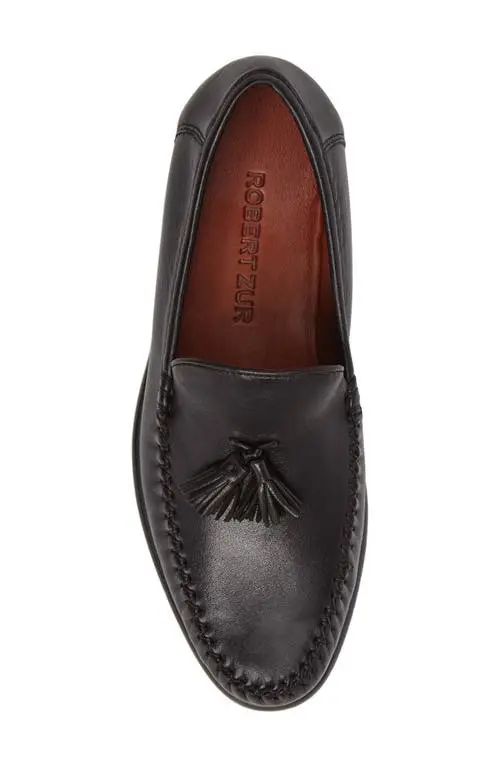 Robert Zur Elon Tassel Loafer - Black Tglove
