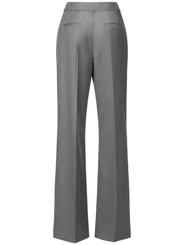 LOULOU STUDIO - LOULOU STUDIO Sbiru Flared Wool Trousers
