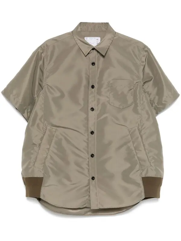 Sacai Buttoned Short-sleeved Shirt