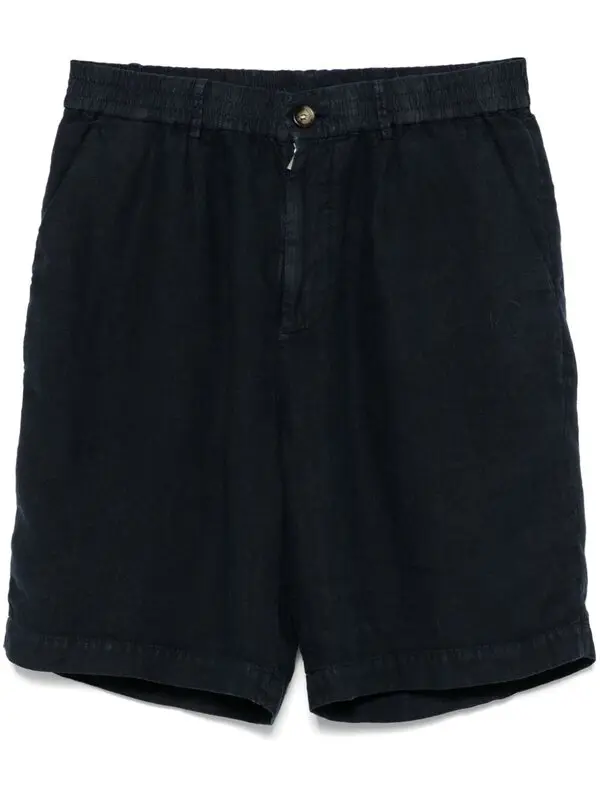 Brunello Cucinelli Linen Bermuda Shorts - Blue