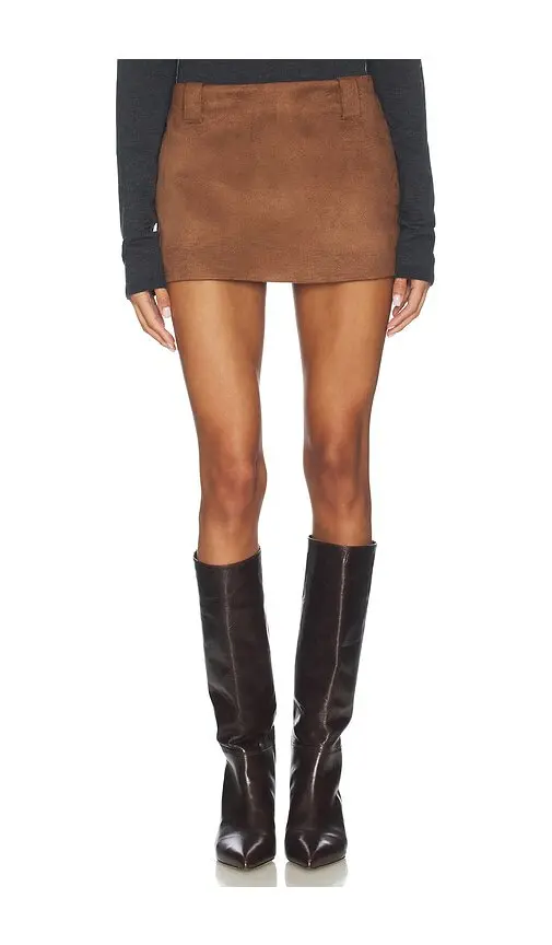 MILKWHITE Mini Skirt - Brown