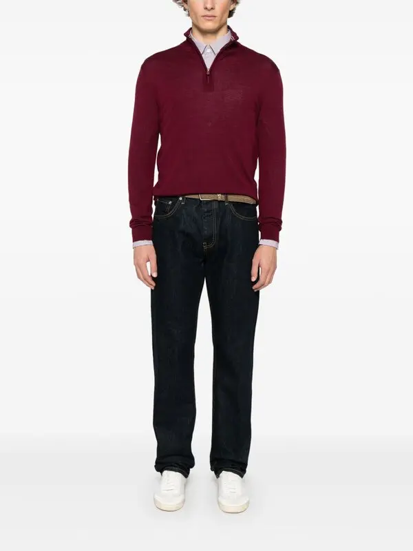 Gant Fine-knit Merino Sweater - Red