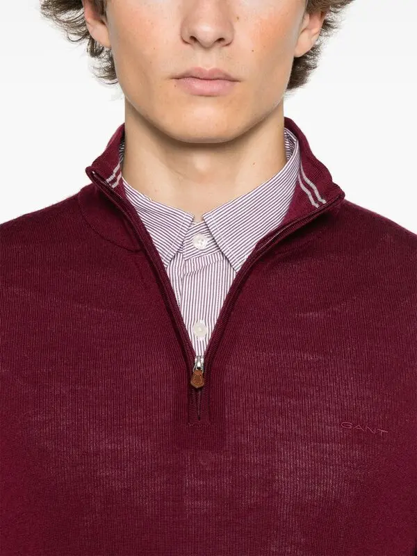 Gant Fine-knit Merino Sweater - Red