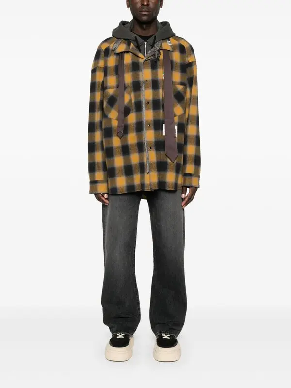 Mihara Yasuhiro Plaid-check Shirt
