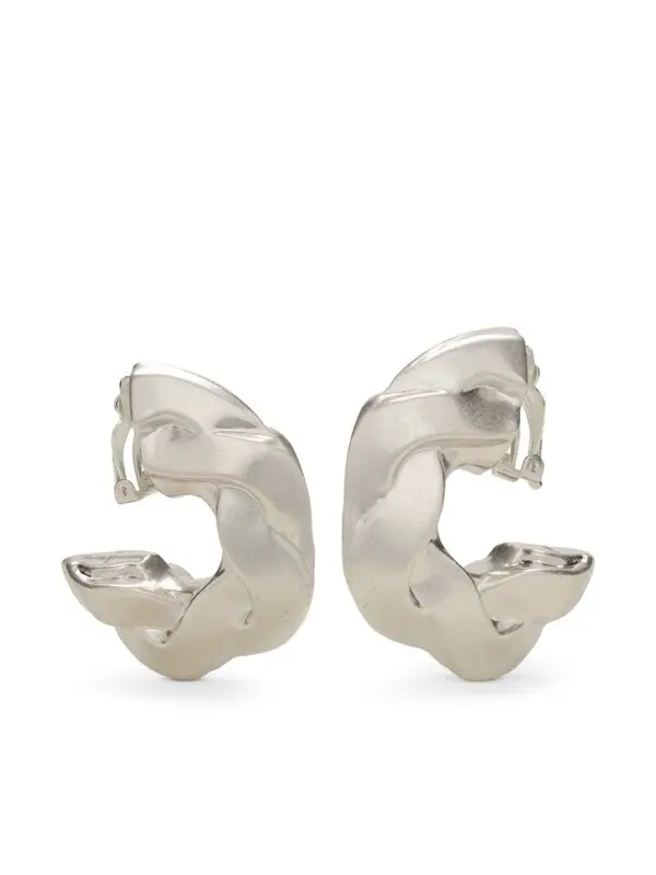 Cult Gaia Ember Clip-on Earrings - Silver