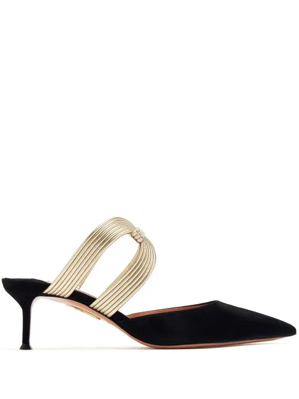 AQUAZZURA 50mm Suede Pumps
