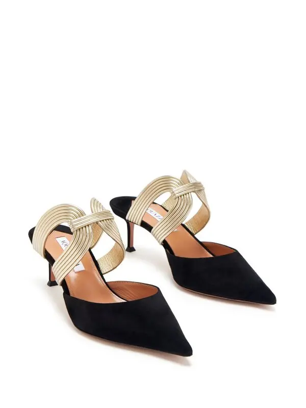 AQUAZZURA 50mm Suede Pumps